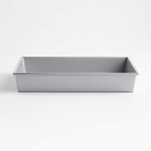 Crate & Barrel 9"x13" Silver Rectangle Cake Pan + Reviews | Crate & Barrel