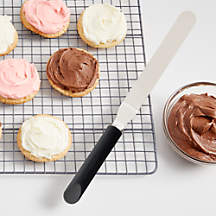 Crate & Barrel Large Soft-Touch Offset Icing Spatula | Crate & Barrel