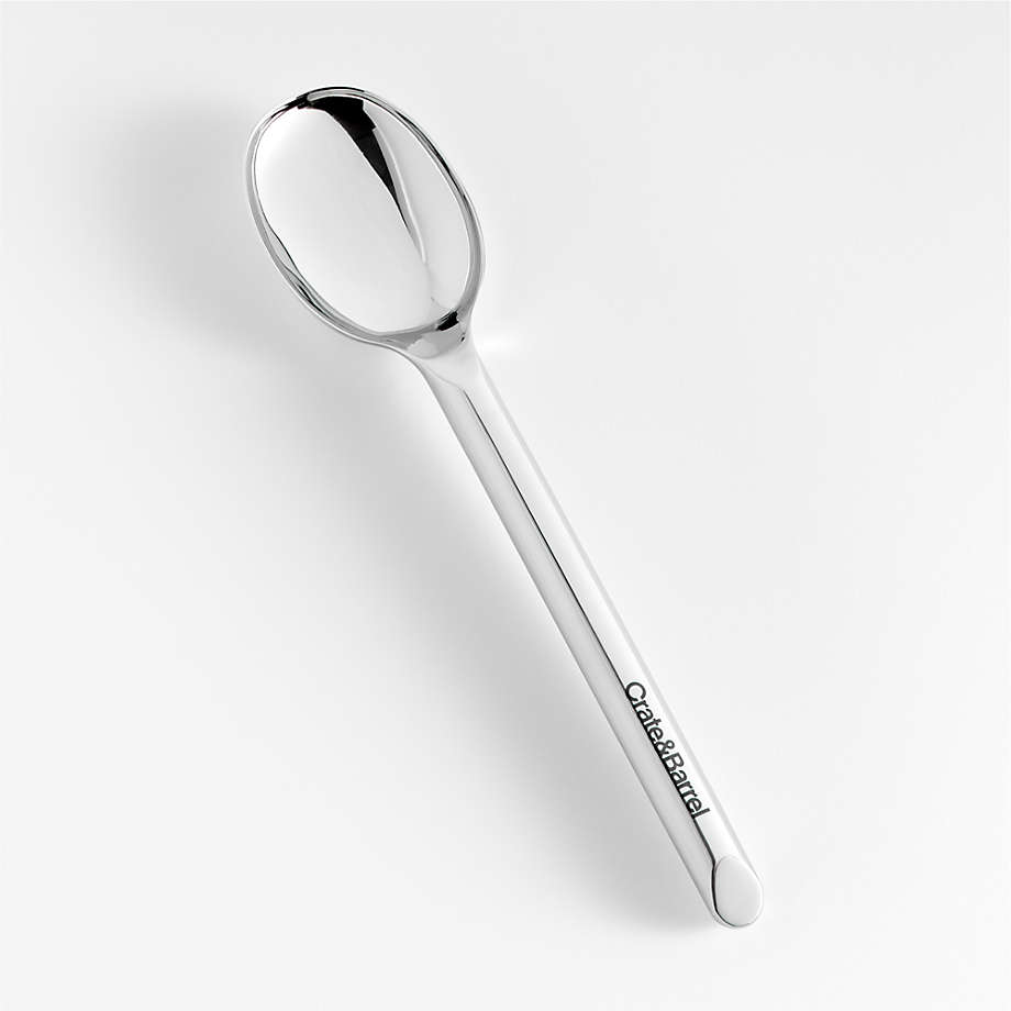 Crate & Barrel Stainless Steel Serving Spoon + Reviews | Crate & Barrel