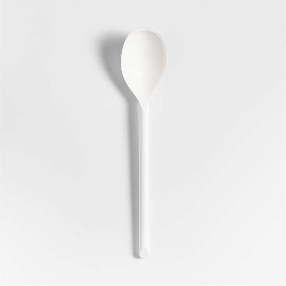 Crate & Barrel White Silicone Deep Spoon + Reviews | Crate & Barrel Canada