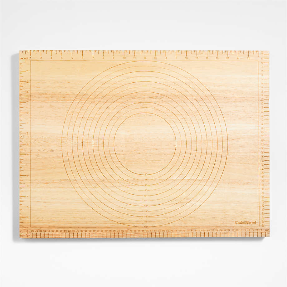 Crate & Barrel Wood Pastry Board | Crate & Barrel