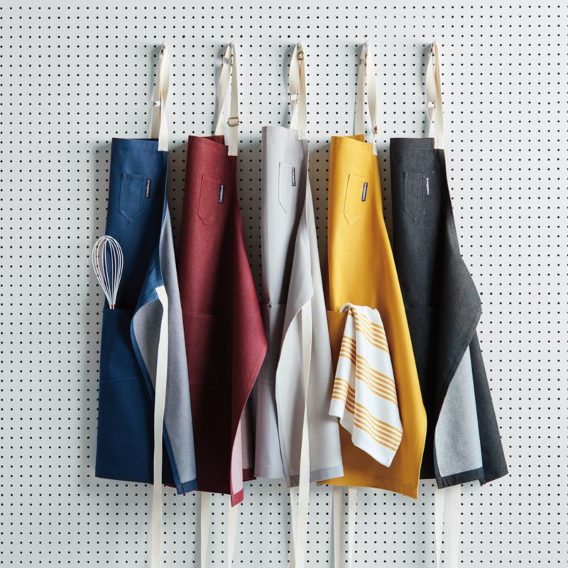 Denim Canvas Black Baking Kitchen Cooking Apron with Pocket + Reviews ...