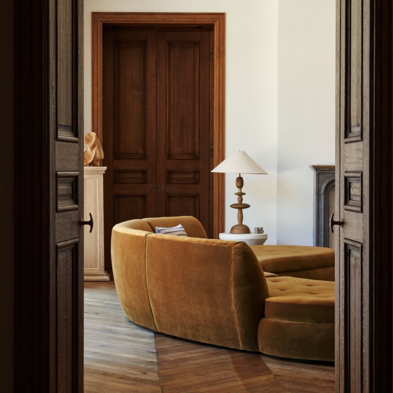 Sinuous Armless Sofa by Athena Calderone | Crate & Barrel