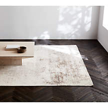 Giverny Wool and Viscose Hand-Knotted White Area Rug 8'x10' | Crate ...