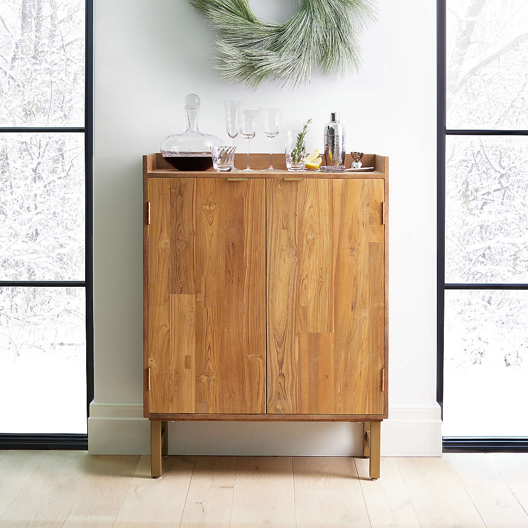 Bar Carts and Cabinets: Home Bar Storage | Crate & Barrel Canada