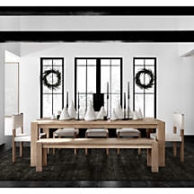 Terra 90" Natural White Oak Solid Wood Dining Table | Crate & Barrel