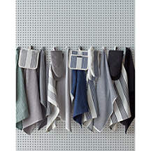 Cuisine Stripe Indigo Organic Cotton Pot Holder + Reviews | Crate & Barrel