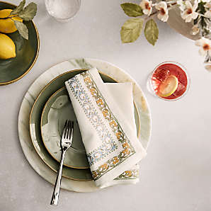 dinner plate setting