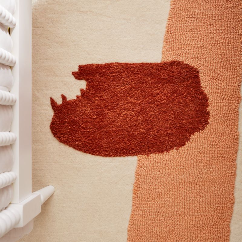 Abstract Shapes Beige Geometric Kids Rug 8x10 + Reviews | Crate & Kids