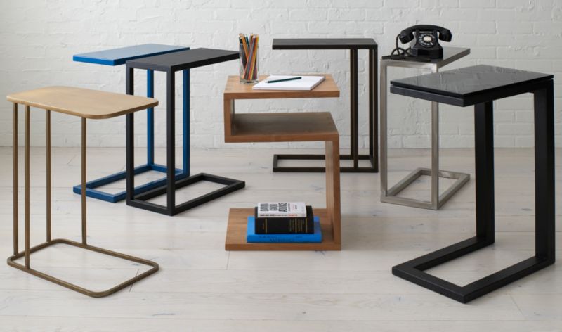 Avenue Black C Table + Reviews | Crate & Barrel