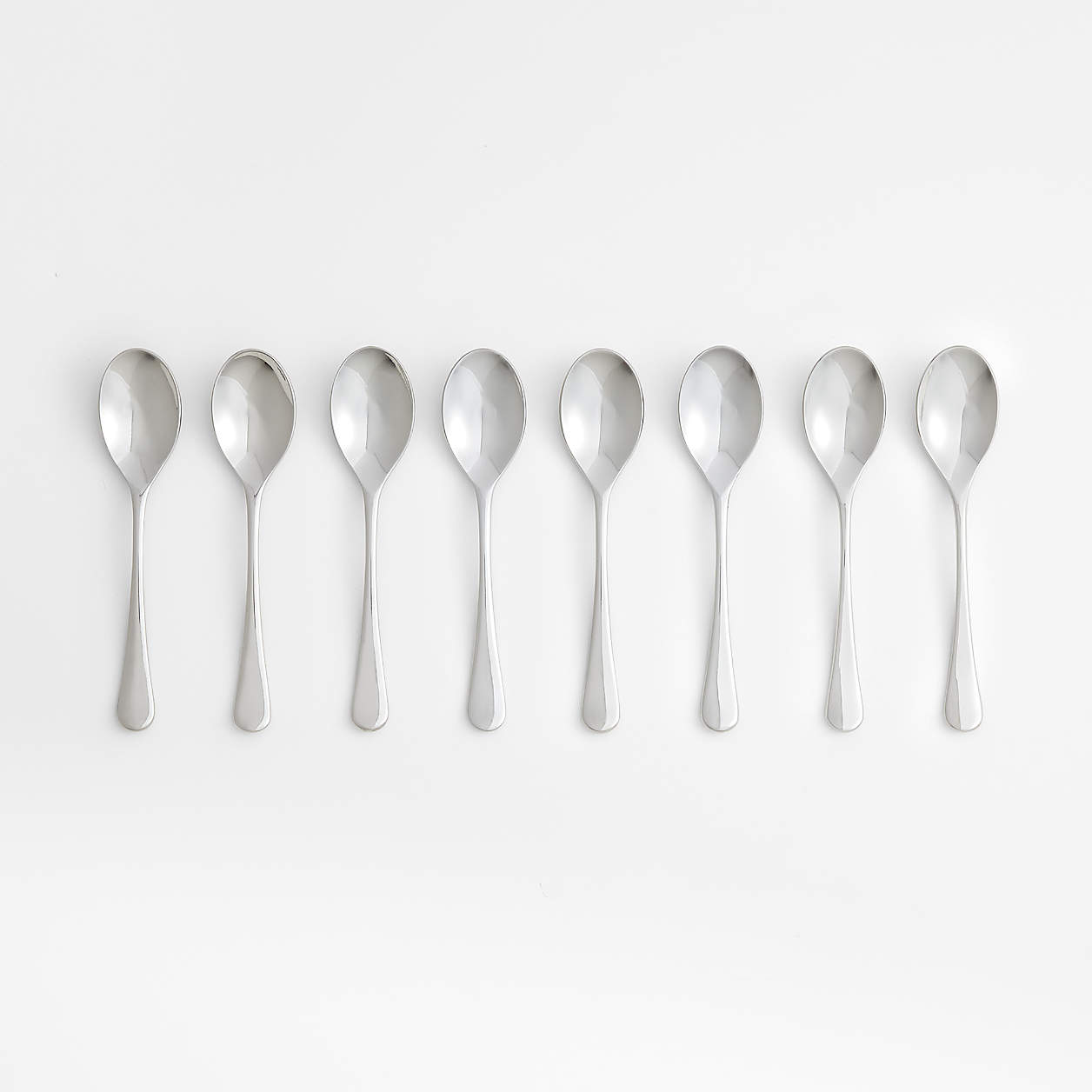 Caesna Mirror Teaspoon, Set of 8 + Reviews | Crate & Barrel