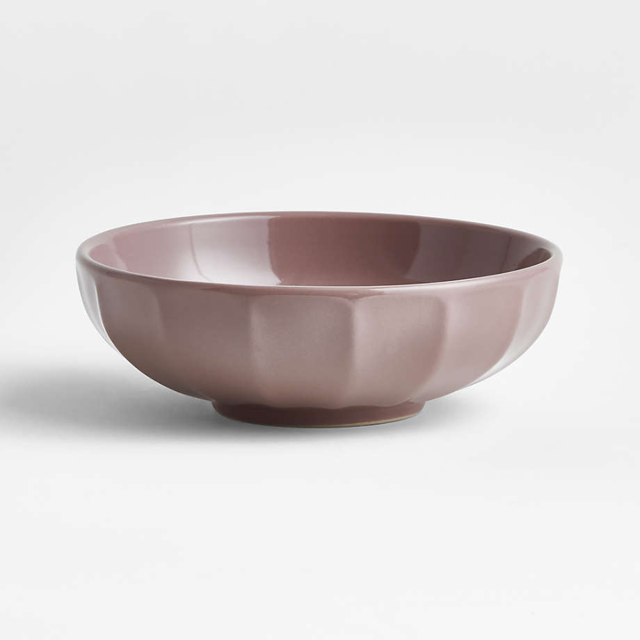 Cafe Desert Pink Low Bowl + Reviews | Crate & Barrel