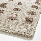 Calais Textured Wool-Blend Hand-Knotted Latte Brown Area Rug 9'x12 ...