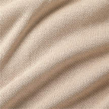 Calda Chantilly 70"x55" Warm Sand Beige Throw Blanket + Reviews | Crate & Barrel