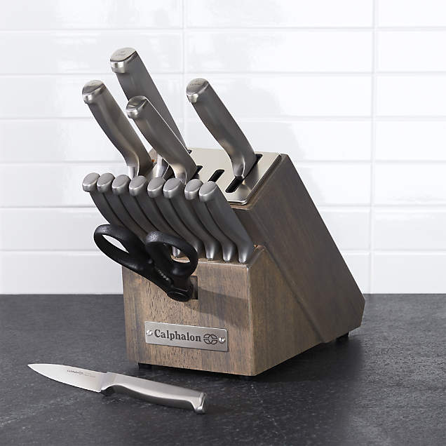 Calphalon Premier 8-Piece Steak Knife Set + Reviews | Crate & Barrel