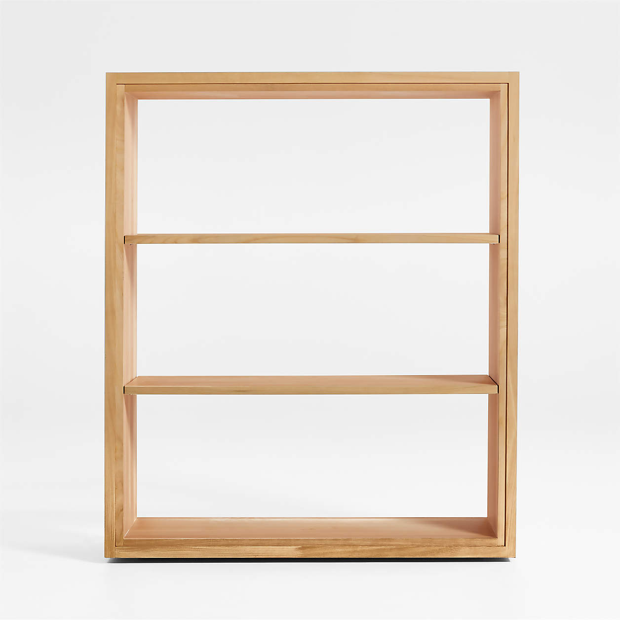 Calypso Natural Wood Open Modular Bookcase Hutch + Reviews | Crate & Barrel