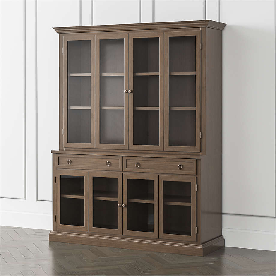 Cameo Pinot Lancaster 2-Piece Entertainment Center with Glass Door ...