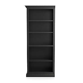 Cameo Bruno Black Storage Bookcase Crate Barrel