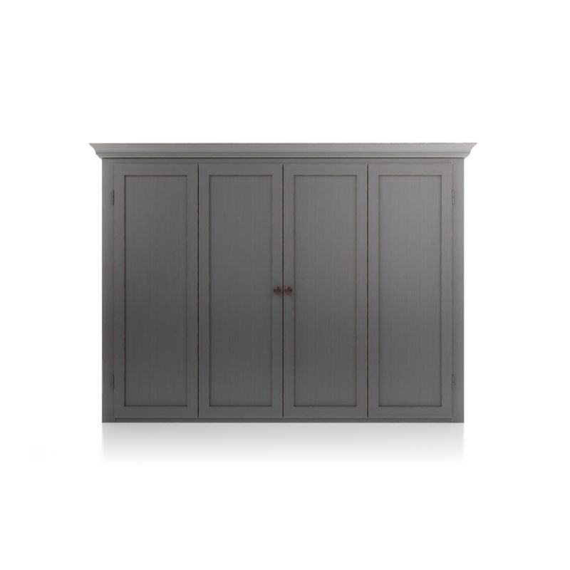Cameo Grigio Modular Media Hutch | Crate & Barrel