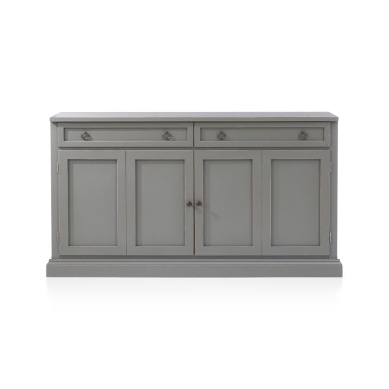 Cameo 64" Grey Modular Media Console | Crate & Barrel Canada