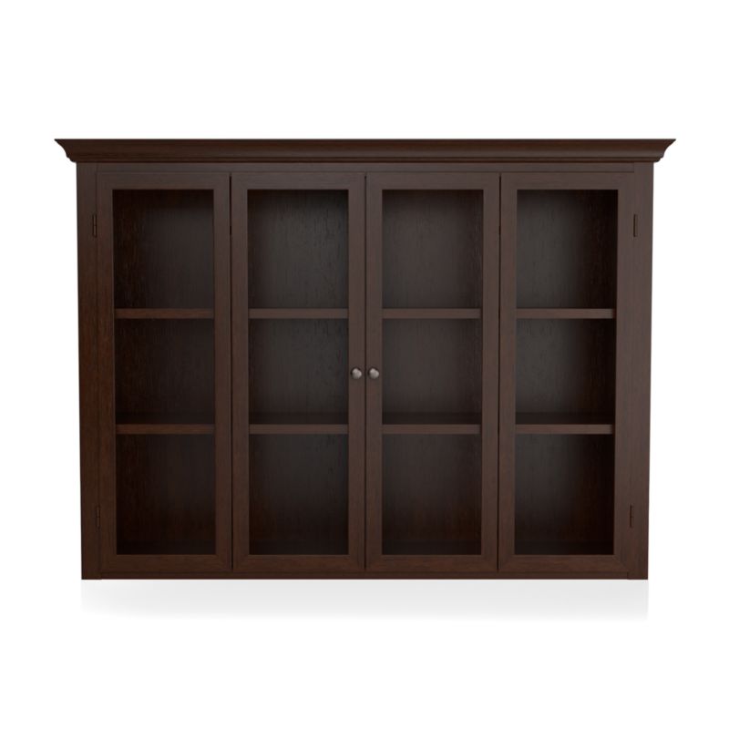 Cameo Aretina Modular Hutch with Glass Doors + Reviews | Crate & Barrel