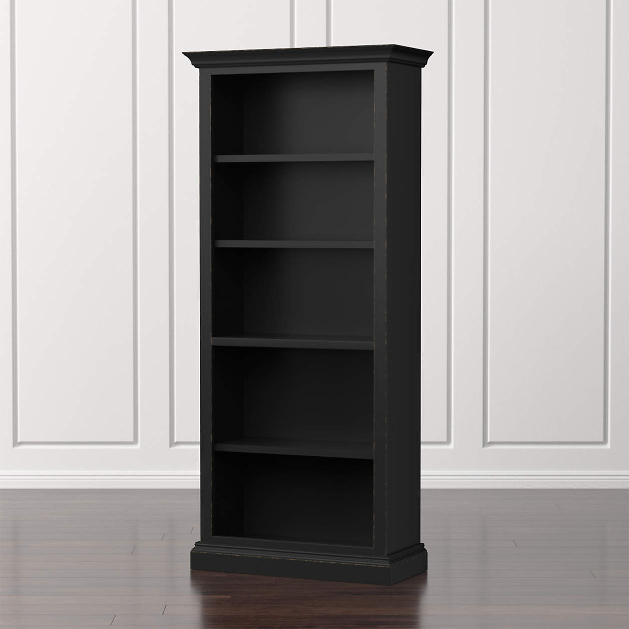 Cameo Bruno Black Open Bookcase + Reviews | Crate & Barrel