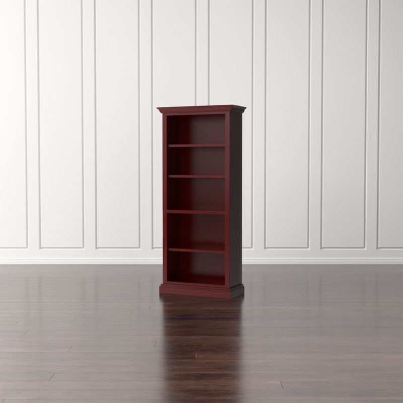 Cameo Red Open Bookcase | Crate & Barrel