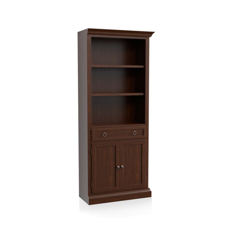 Cameo Aretina Right Storage Bookcase | Crate & Barrel
