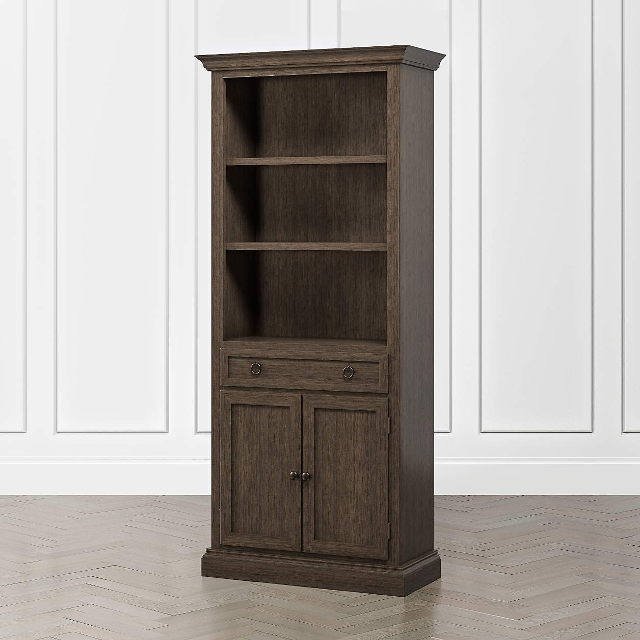 Cameo Pinot Lancaster Storage Bookcase with Full Crown + Reviews ...
