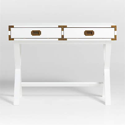 Parke Navy Blue Wood Kids 2-Drawer Desk + Reviews | Crate & Kids Canada