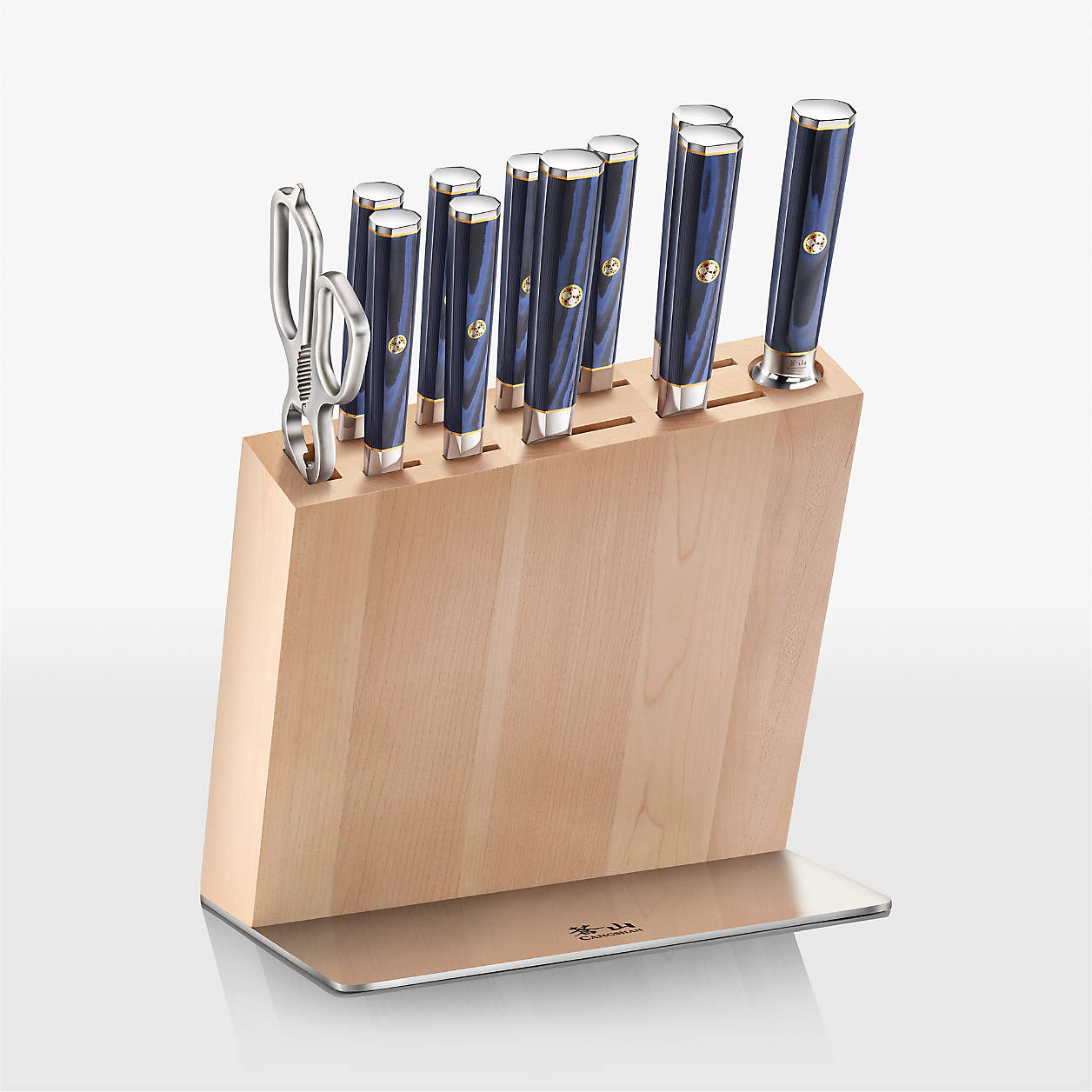 Cangshan Kita Blue 12-Piece HUA Knife Block Set + Reviews | Crate ...