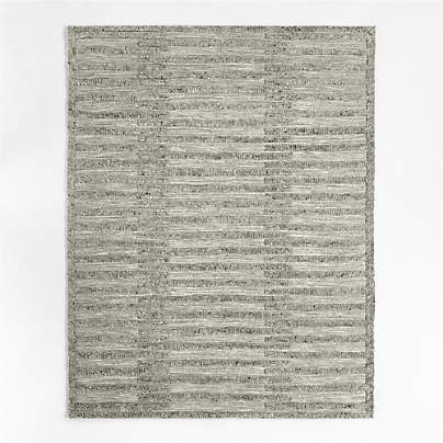 Cannet Wool Shag Espresso Brown Area Rug 8'x10' + Reviews | Crate & Barrel