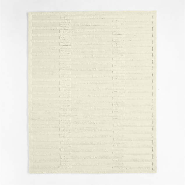 Baxter Grey Wool Area Rug 9'x12' | Crate & Barrel