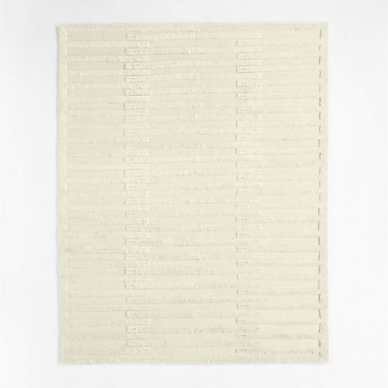 Cannet Wool Shag Sand Beige Area Rug 6'x9' | Crate & Barrel Canada