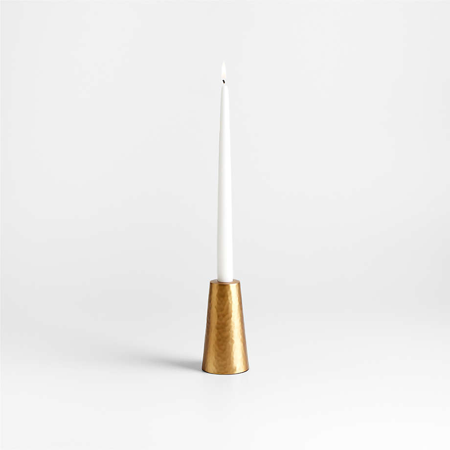 Cape Coast Hammered Brass Taper Candle Holder 5" by Eric Adjepong ...