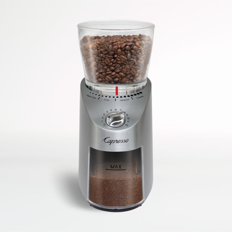 Capresso Stainless Steel Infinity Conical Burr Grinder + Reviews ...