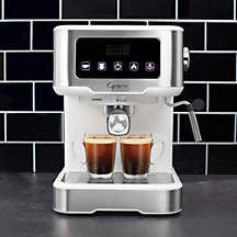 Capresso Cafe TS Touchscreen White Espresso Machine | Crate & Barrel