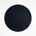 Rizzo Round Reversible Black and White Faux Leather Placemat + Reviews ...