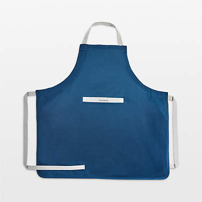 Chambray Organic Cotton Apron | Crate & Barrel