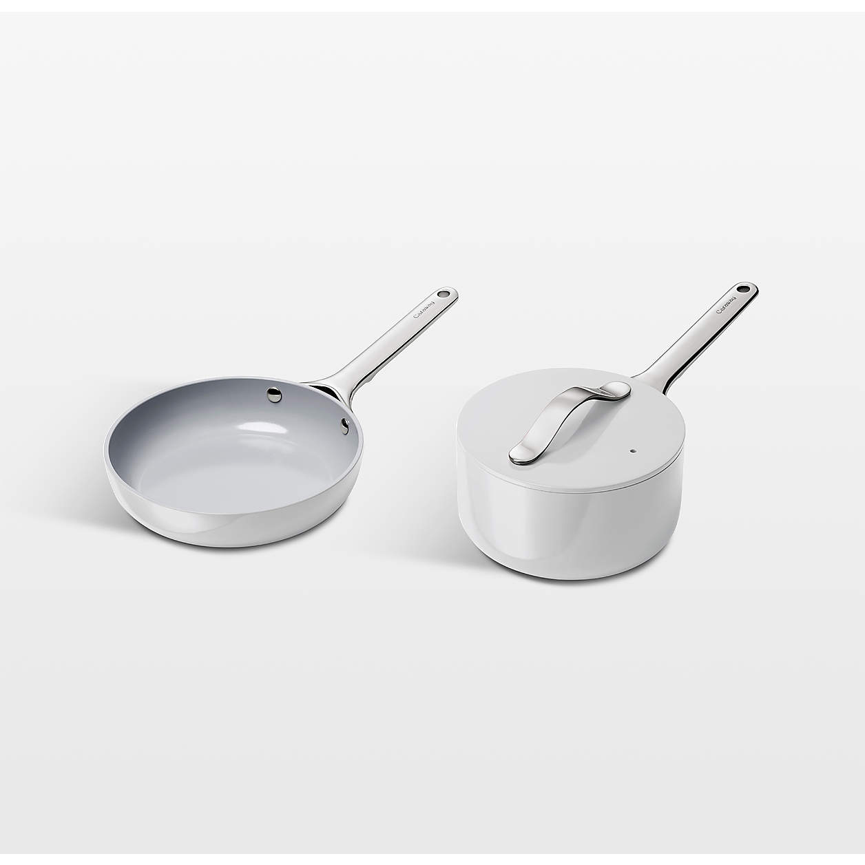 Caraway Home Grey Mini Cookware Duo + Reviews | Crate & Barrel