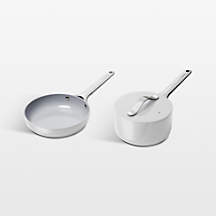 Caraway Home Grey Mini Cookware Duo + Reviews | Crate & Barrel