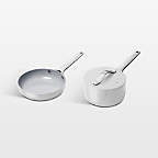 Caraway Home Grey Mini Cookware Duo + Reviews | Crate & Barrel