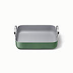 Caraway Sage Ceramic Non-Stick Roasting Pan with Rack + Reviews | Crate ...