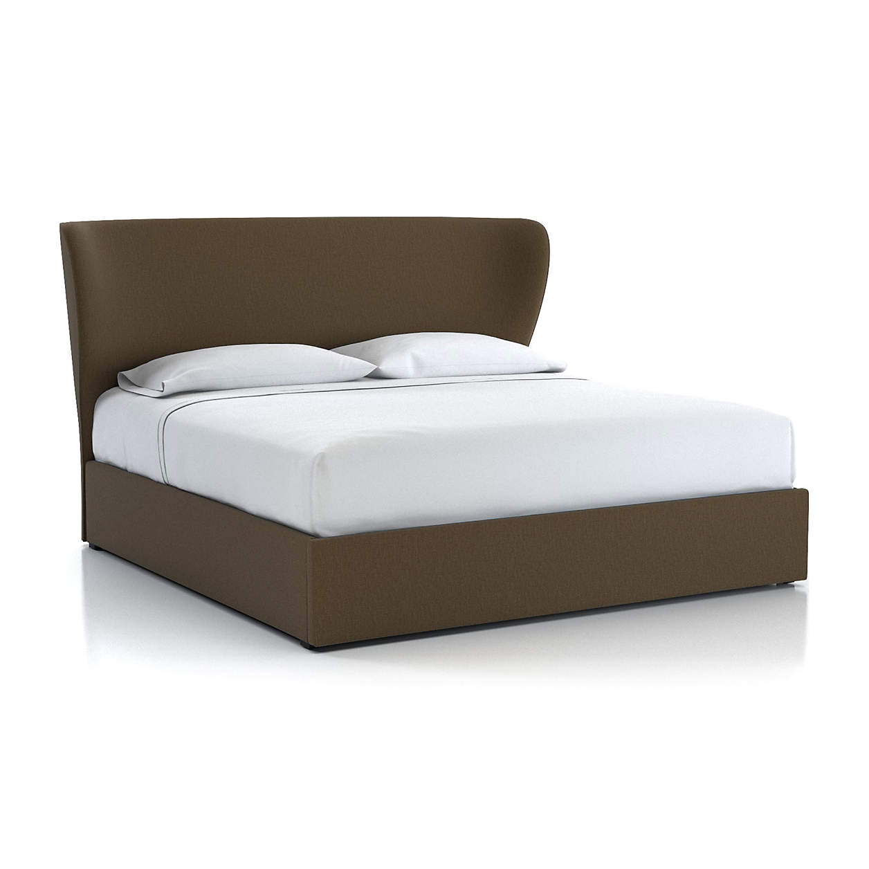 Carlie Upholstered Headboard with Gas-Lift Storage Base | Crate & Barrel