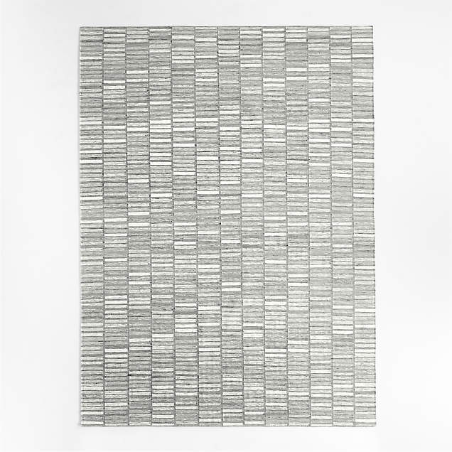 Tottori Grey Abstract Area Rug | Crate & Barrel