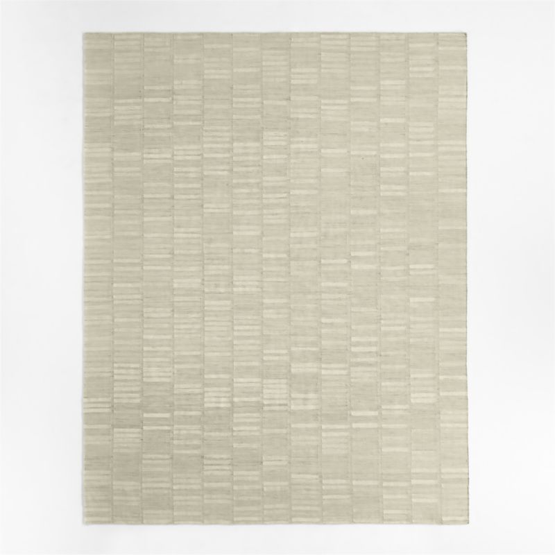 Carmel Wool Taupe Area Rug 6'x9' | Crate & Barrel