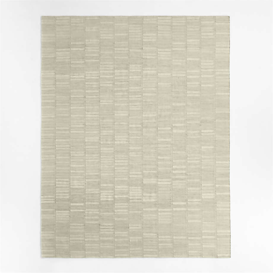 Carmel Wool Taupe Area Rug 6'x9' + Reviews | Crate & Barrel