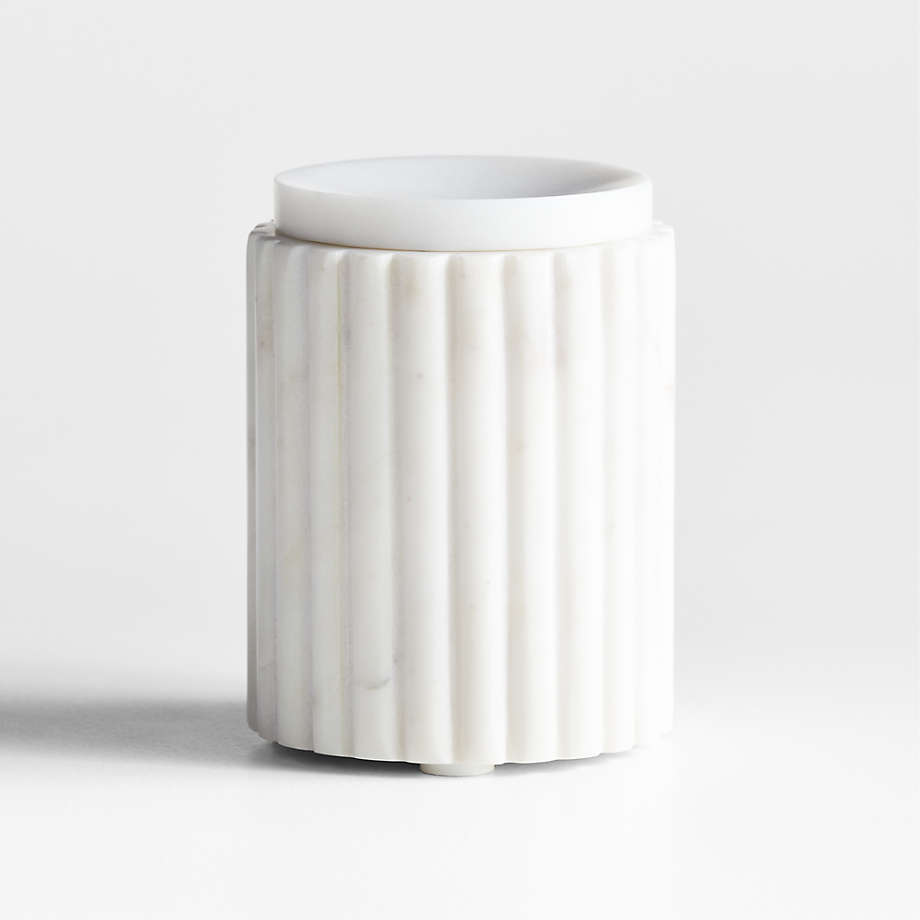 Carmen White Marble Canister + Reviews | Crate & Barrel Canada
