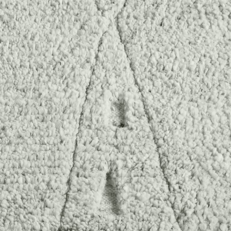 Casablanca Wool Moroccan Light Grey Rug 12"x18" Swatch | Crate & Barrel