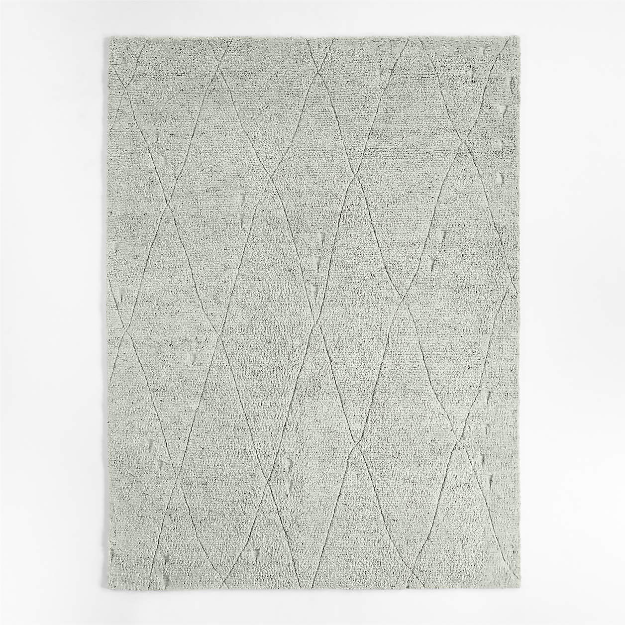 Casablanca Wool Moroccan Light Grey Area Rug 12'x15' + Reviews | Crate ...